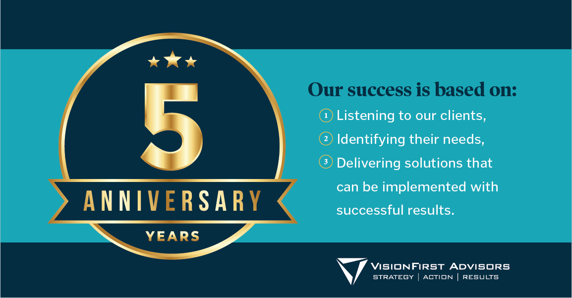 VisionFirst Celebrates 5 Years - VisionFirst Advisors